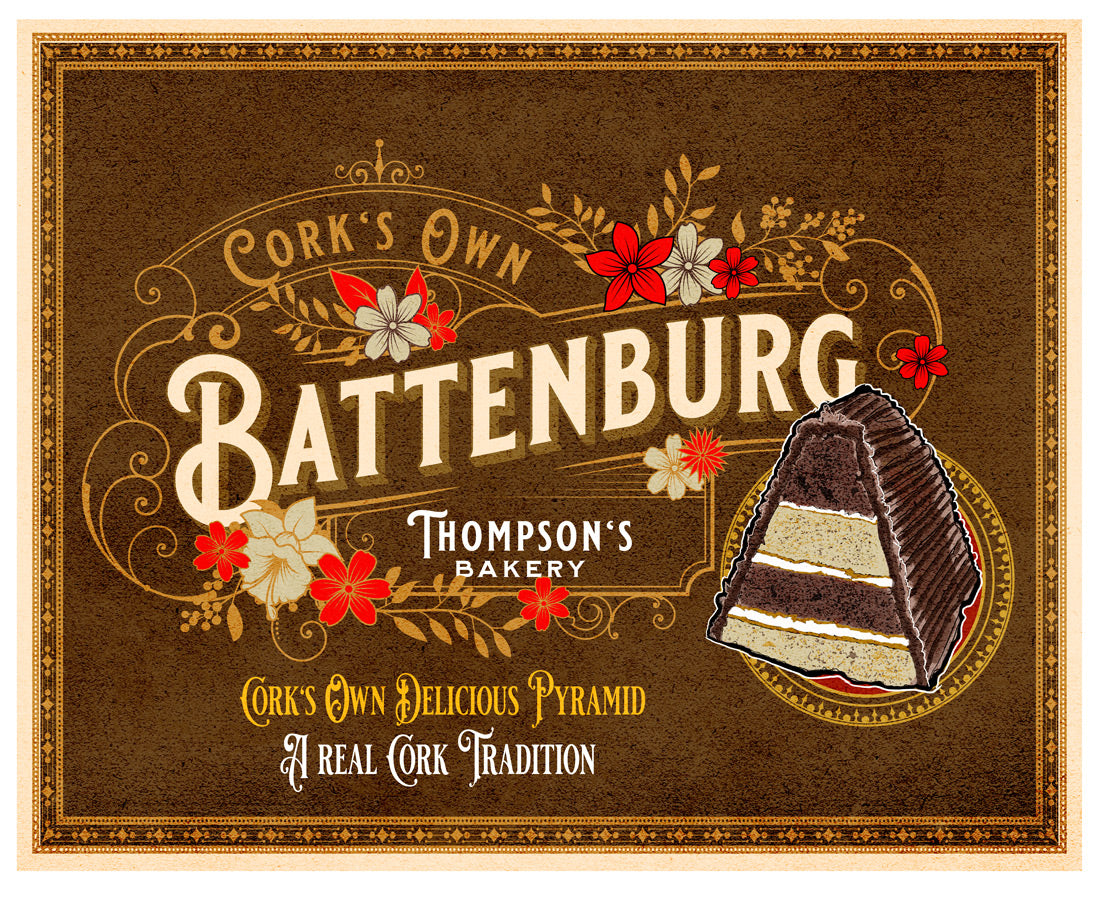 Corks own Chocolate Battenburg- Cork art print for sale – Ian Armstrong Art