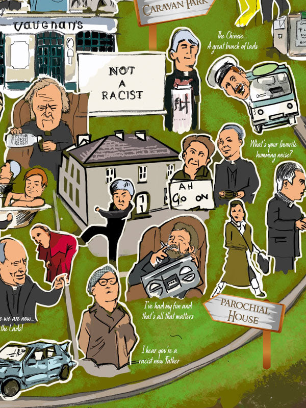 Father Ted - 'Map of Craggy Island' A3 Print – Ian Armstrong Art